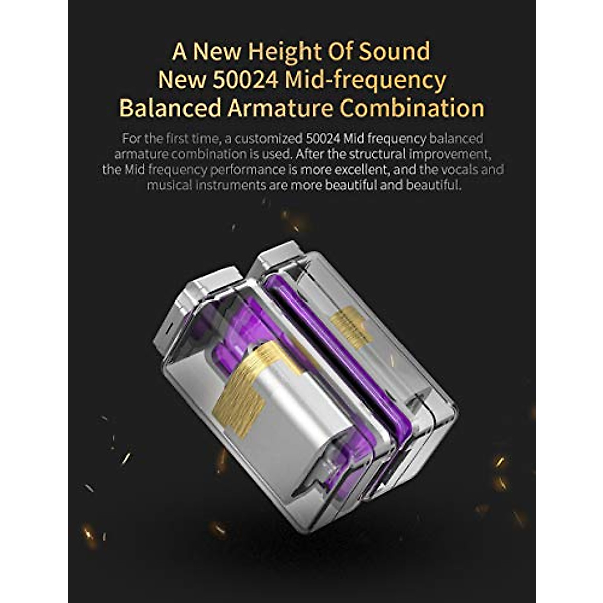 CCA CA16 in Ear Monitor Headphones HiFi 16 Units Balanced IEM High Clarity Sport Earbuds Noise Cancelling Audiophile Bass Earphone for Musicians Singer