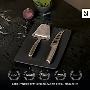 LARS NYSØM Cheese Knife and Cheese Slicer Set 2 pcs. I Cheese Knive & Cheese Cutter Set Made of Stainless Steel