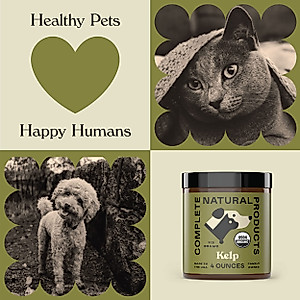 Complete Natural Products Organic Kelp Powder for Pets - 4oz - Pure Organic Kelp Powder