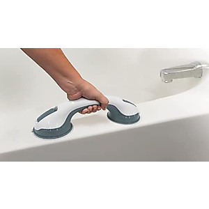 Suction Grab Bars for Shower Heavy-Duty (2Pack)12-Inch ADA Shower Handles for Elderly Suction Shower Grab Bars for Seniors Handicap Safety Handrail for Bathtubs Showers Elderly Assistance Product