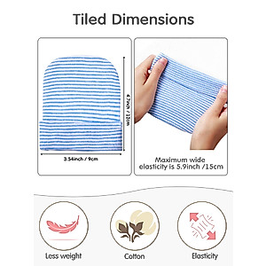 Geyoga Newborn Baby Boy Hat Newborn Beanie Stripes Hat Toddler Soft Caps Infant Cotton Knit Caps for Baby Boys 0-6 Months(Cute Colors,4 Pieces)