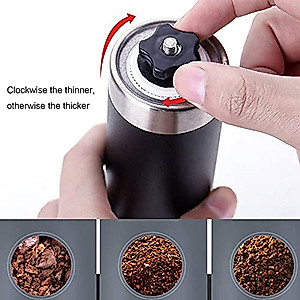 Classic Manual Coffee Mill With Handle, Portable Mill, Grind Uniformly, Black, Capacity 40g, Grind Uniformly, Used For Grinding Corn Kernels, Coffee Beans, Grains, Hand Coffee Mill