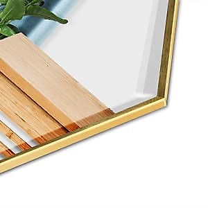 yshengood Diamond Wall Mirror Home Decor Mirror,Hanging Glass Mirror for Living Room and Bedroom