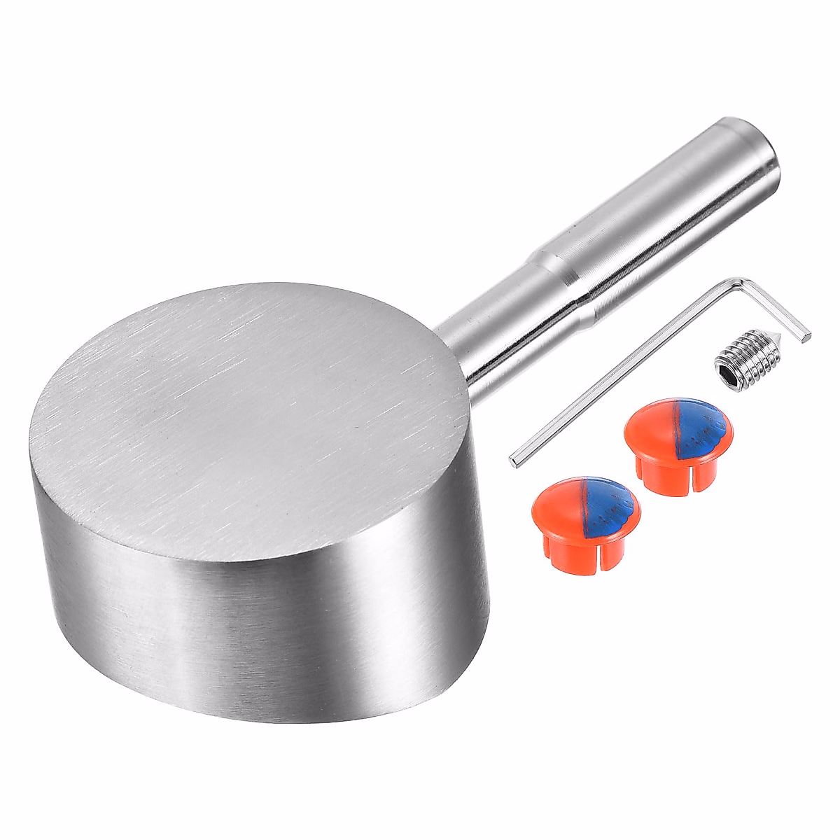 uxcell Single Lever Faucet Handle for 35mm Cartridge, Stainless Steel Faucet Handle Replacement for Kitchen Bathroom Shower, 3.5"x1.7", Silver