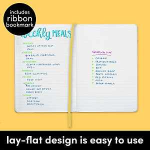 PAPERAGE Lined Journal Notebook, (Mustard Yellow), 160 Pages, Medium 5.7 inches x 8 inches - 100 GSM Thick Paper, Hardcover