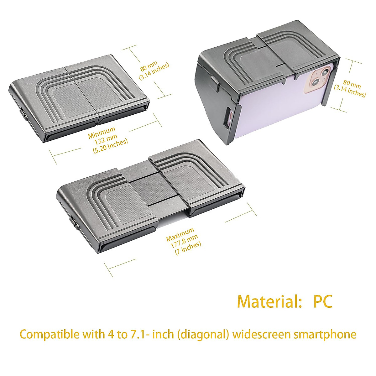 WANPOOL Universal Foldable Sun Shade Visor for Drone Controller Mobile Phone - Anti-Glare, Stable Fit, Easy Installation