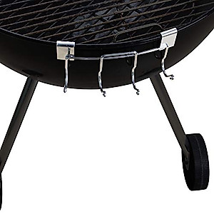 Grill Tool Holder for Weber Stainless Steel Cutlery Fits 18.5" & 22.5" Charcoal Grills, All in Stainless Steel