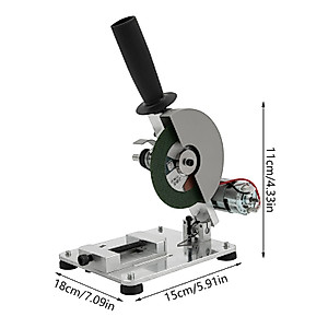 Gagalayong Mini Cut Off Saw Mini Cutting Saw, 96W 9000RPM Heavy Duty Cutting Saw 4 inch Metal Chop Saw Blade Diameter Cut Off Saw, 0-45° Adjustable Dry Cut Chop Saw for Wood/Steel/Aluminum