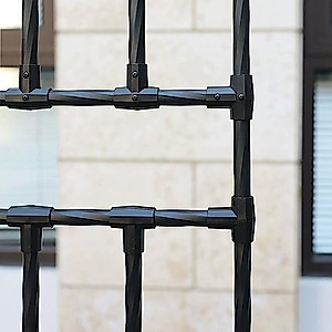 Half Side Wall Mounted Garden Archway,Half Arch Rose Arch,Pergola Climbing Aid Trellis Archway for Climbing Plants,Half Rose Arch for Indoor,Outdoor,Garden Lawn,Wedding (Color : White, Size : 0.6X24