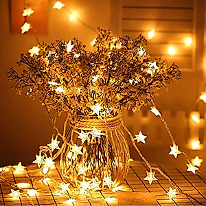 Traveant String Lights, Fairy Lights 50 Led 8 Modes Star Lights, Extendable Waterproof Twinkle Lights for Home, Party, Christmas, Wedding, Garden