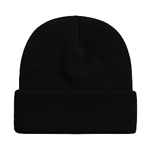 12 Pack Winter Beanie Hats for Men Women, Warm Cozy Knitted Cuffed Skull Cap, Wholesale