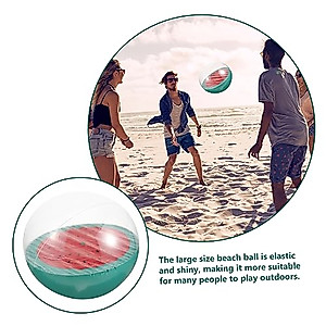 ibasenice 1Pc Watermelon Beach Ball Inflatable Toy Beach Toy Kids Swimming Pool Water Toy Fun Summer Pool Toy Kids Toys PVC Beach Ball Toy Inflatable Ball Water Play Ball Toy Outdoor Hawaii