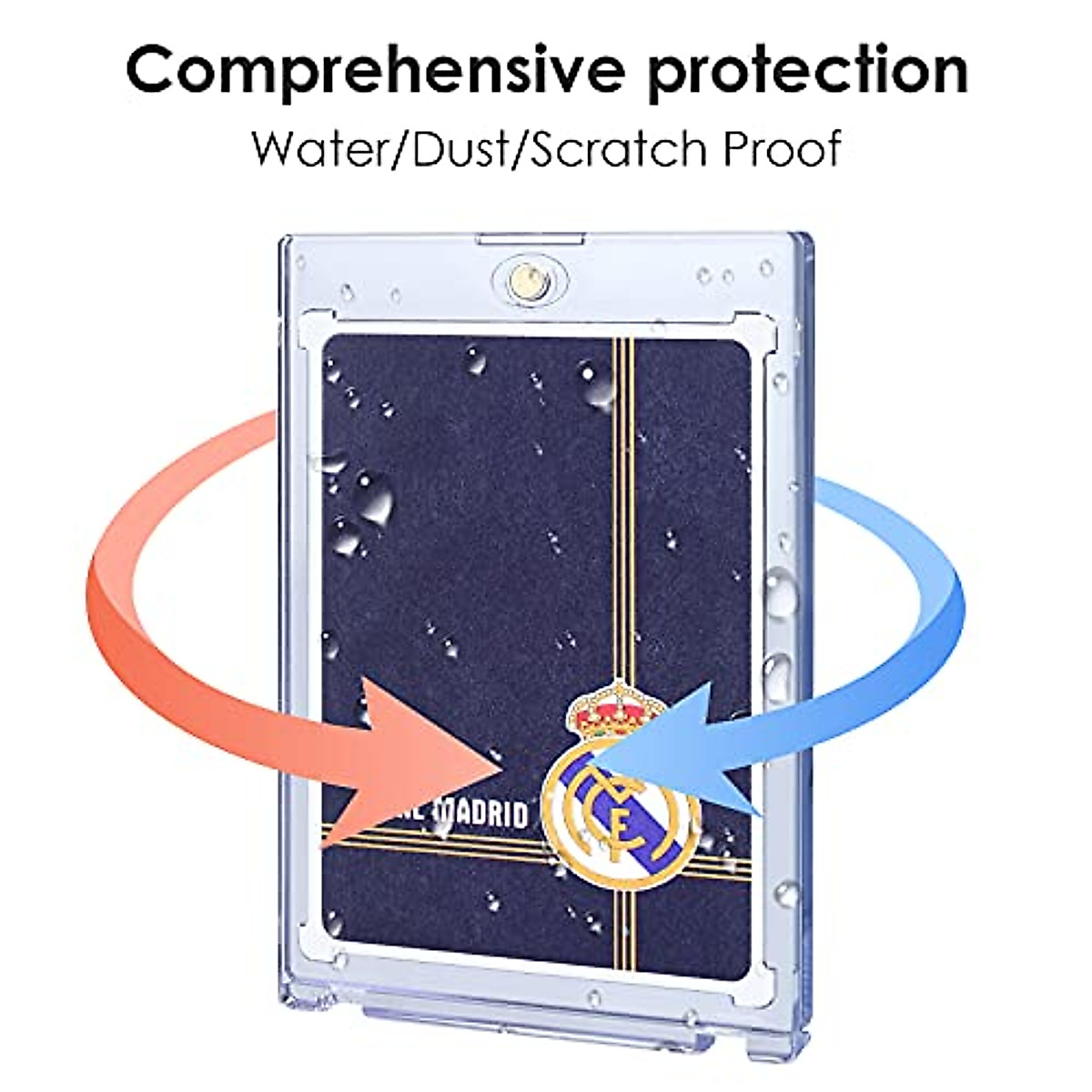 10 ct Magnetic Card Holders for Trading Cards, 35 pt Hard Plastic Protector fit for Standard Cards, MTG Cards, YUGIOH Cards, Sports Cards, Baseball Cards Toploaders