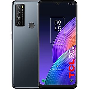 TCL 30XL |2022| Unlocked Cell Phone, 6.82 inch Vast Display, 5000mAh Battery, Android 12 Smartphone, 50MP Rear+13MP Front Camera, 6GB RAM + 64GB ROM, US Version, Dual Speaker, Night Mist (No 5G)