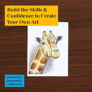 Prismacolor Technique, Art Supplies with Digital Art Lessons, Animal Drawings Set, Level 1, How to Draw Animals with Colored Pencils, Graphite Pencils, and More, Fox Drawing Lesson, 26 Count