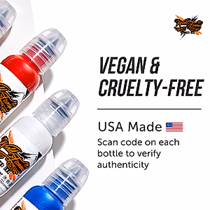 World Famous Tattoo Ink, Blackout Black Tattoo Ink - Professional Tattoo Ink with High Pigment Content - Skin-Safe Ink in Bold Shades - Vegan & Non-Toxic (8 oz)