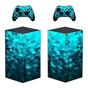 multi color Xbox Series X Skin Set Full Faceplates Skin Console & Controller Decal Stickers by FELIPE SEIJI KUBA