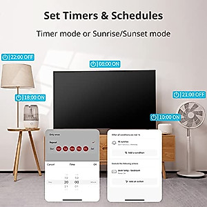 SwitchBot Smart Plug Mini 15A, Energy Monitor, Smart Home WiFi(2.4GHz) & Bluetooth Outlet Compatible with Alexa & Google Home, APP Remote Control & Timer Function, No Hub Required(4 Pack)