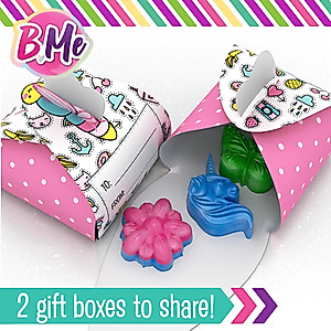 B Me Beginner Soap Making Craft Kits for Kids Girls Ages 6+ | Make 15+ Soap Shapes with 5 Different Scents | Make Your Own Soap Science Kits Toys Gifts