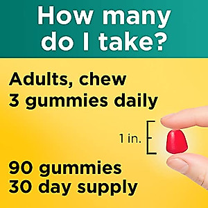 Nature Made Fiber 6 g, Dietary Supplement for Digestive Health Support, 90 Fiber Gummies, 30 Day Supply