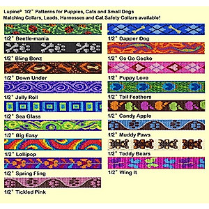 LupinePet Originals 1/2" Lollipop 12-20" H-style Harness for Small Pets