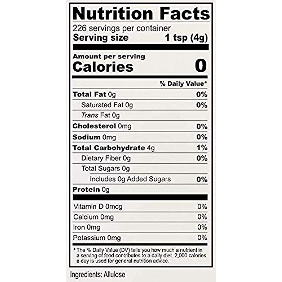 Anthony's Allulose Sweetener, 2 lb, Batch Tested Gluten Free, Keto Friendly Sugar Alternative, Zero Net Carb, Low Calorie