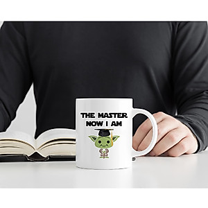 Suchmugs Masters Degree Graduation Gifts, Masters Graduation Gifts For Him, Masters Mug, College Graduation Gifts For Him, The Master Now I Am, MBA Mug, Masters Degree Graduation Gifts For Her