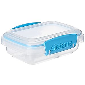 Sistema 61520 KLIP IT Accents Food Storage Container, 200 ml - Assorted Colours