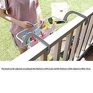 JEONSWOD Clothes Hanger Window Balcony Window Sill Drying Rack Folding Hanging Clothes Rack Balcony Drying Shoe Clothes Rack