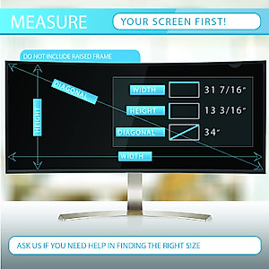 Privacy Screen Filter for 34 Inches Desktop Computer Widescreen Monitor, Aspect Ratio 21:9
