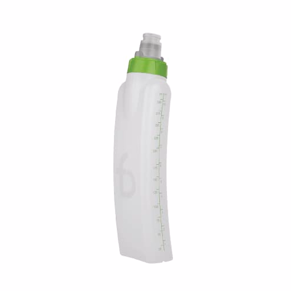FlipBelt Arc Water Bottle Running Belt, Curved Hydration Running Bottle, 6 Fl. Oz., Green