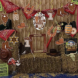 Cowboy Party Decorations My First Rodeo Birthday Party for Boy Supplies Western Theme Party Supplies Hanging Swirls Foil Cowgirl Birthday Decorations for Wild West Farm Country Party