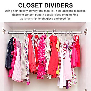 Baluue 24pcscloset Nursery Bedroom Shelf Months or Shelves to Toddler Cartoon Boy Wardrobe Size Age for Flowers from Clothing - Newborn Floral Round Clo Hangers Organizers Printed Infant