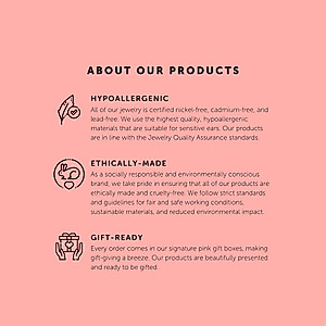 Geometric Earrings for Women, Blue Enamel Half-Circle and Orange Square Earrings with Pearl Stud - Modern Chic Statement Earrings