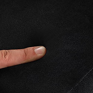 ERDAYE 5 Pcs 5-Piece Counter Height Set with One Faux Marble Table and Four Velvet Upholstered-Seat Chairs for Home Kitchen Dining Room Furniture Breakfast, Lunch and Dinner, Black