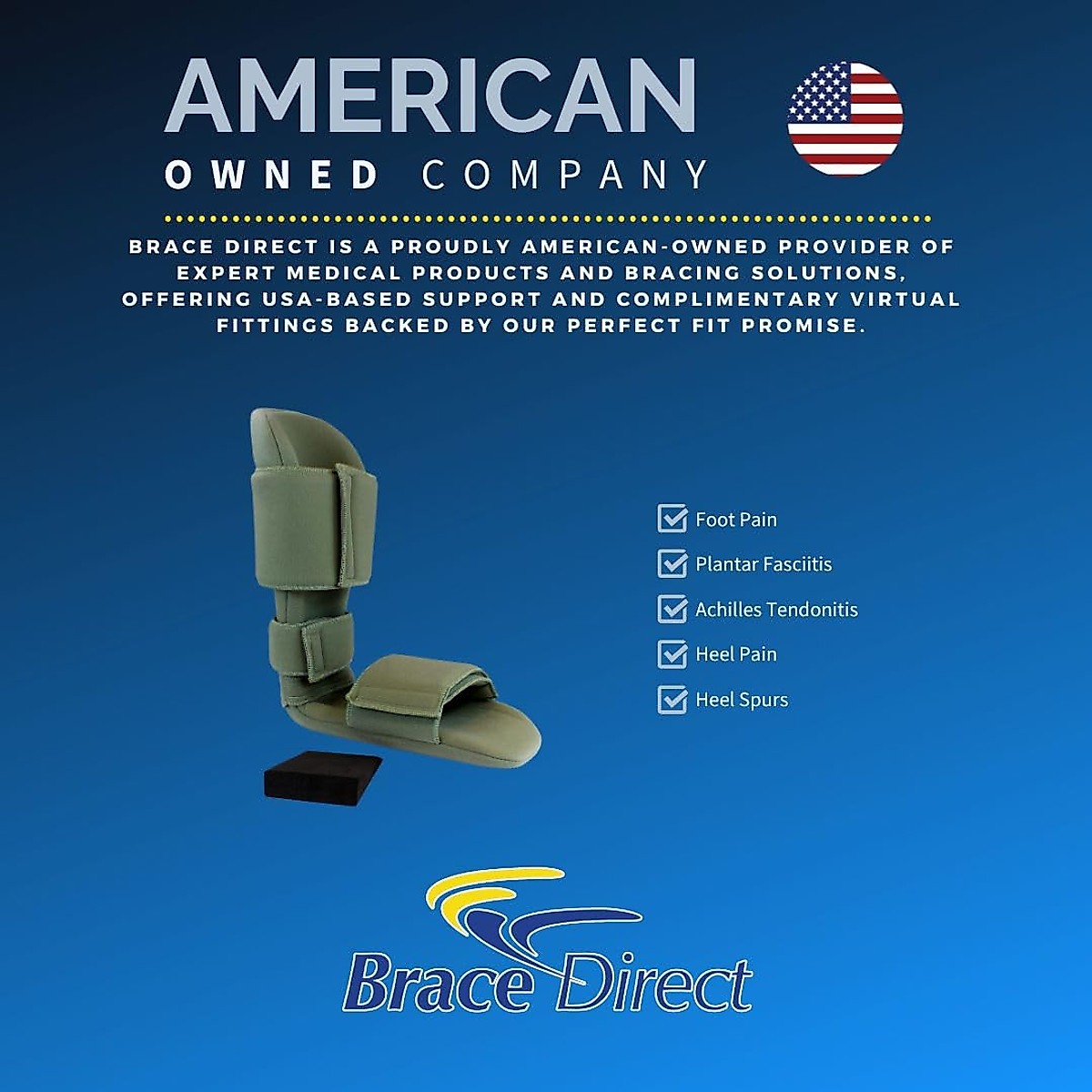 Padded Night Splint 90 Degree Immobilizing Stretching Sleeping Boot - Recovery for Plantar Fasciitis, Drop Foot, Achilles Inflammation, Heel Spurs, Men & Women, Size Large, left and right foot by