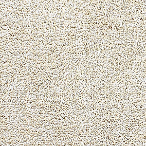 mDesign Non-Slip Microfiber Polyester Rectangular Spa Mat/Bath Rugs, Plush Heathered Water Absorbent Accent Rug for Bathroom Vanity, Bathtub/Shower, Machine Washable, Set of 3 - Linen/Tan