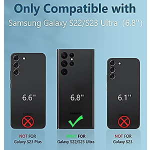 FNTCASE for Samsung Galaxy S23-Ultra Case: S22 Ultra Military Grade Shockproof Protection Mobile Case with Kickstand & Matte Textured Rugged TPU Shell | Drop Proof Protective Phone Cover