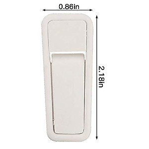 ONE250 Premium Heavy Duty ABS Plastic Slim-line Hanger Set of Finger Clips for Velvet Hangers - 20 Pack (White)