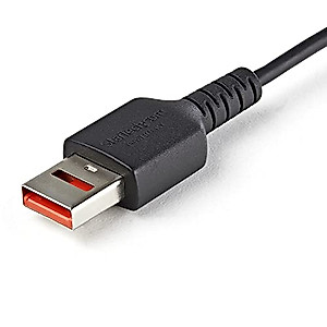 StarTech.com 3ft (1m) Secure Charging Cable USB-A to USB-C Data Blocker Charge-Only Cable No-Data Power-Only Charger Cable for Phone/Tablet Data Blocking USB Protector Adapter Cable (USBSCHAC1M)