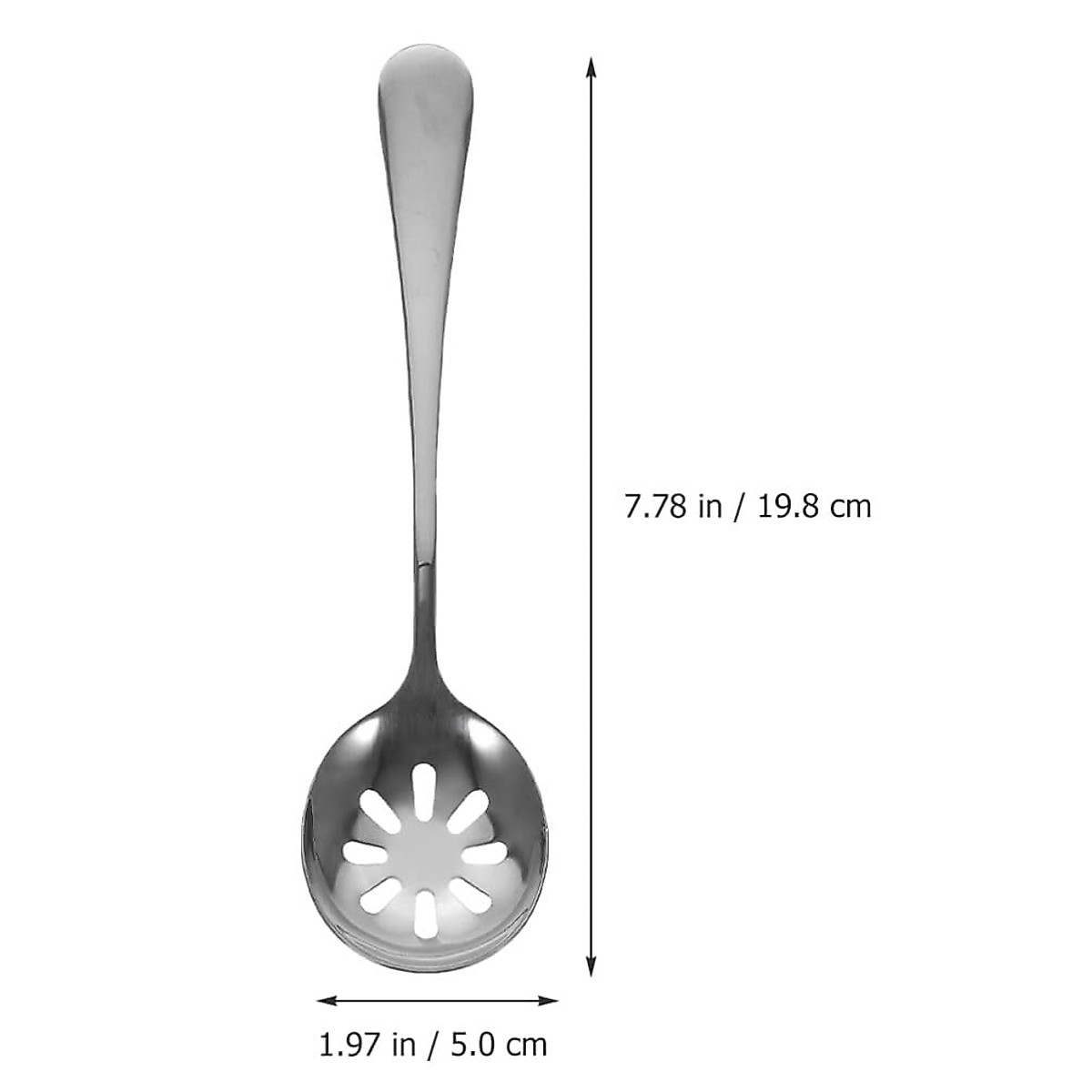 UPKOCH Stainless Steel Slotted Cooking Spoon, Kitchen Gadgets Slotted Spoon Kitchen Tools Chef Strainer Utensil For Cooking Serving Mixing Long Spoon With Holes