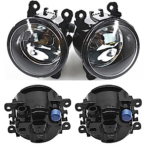 munirater Pair of Clear Lens Driving Fog Lights Bumper Lamps with Bulbs Replacement for 2012-2014 Focus S/SE/SEL/Titanium models