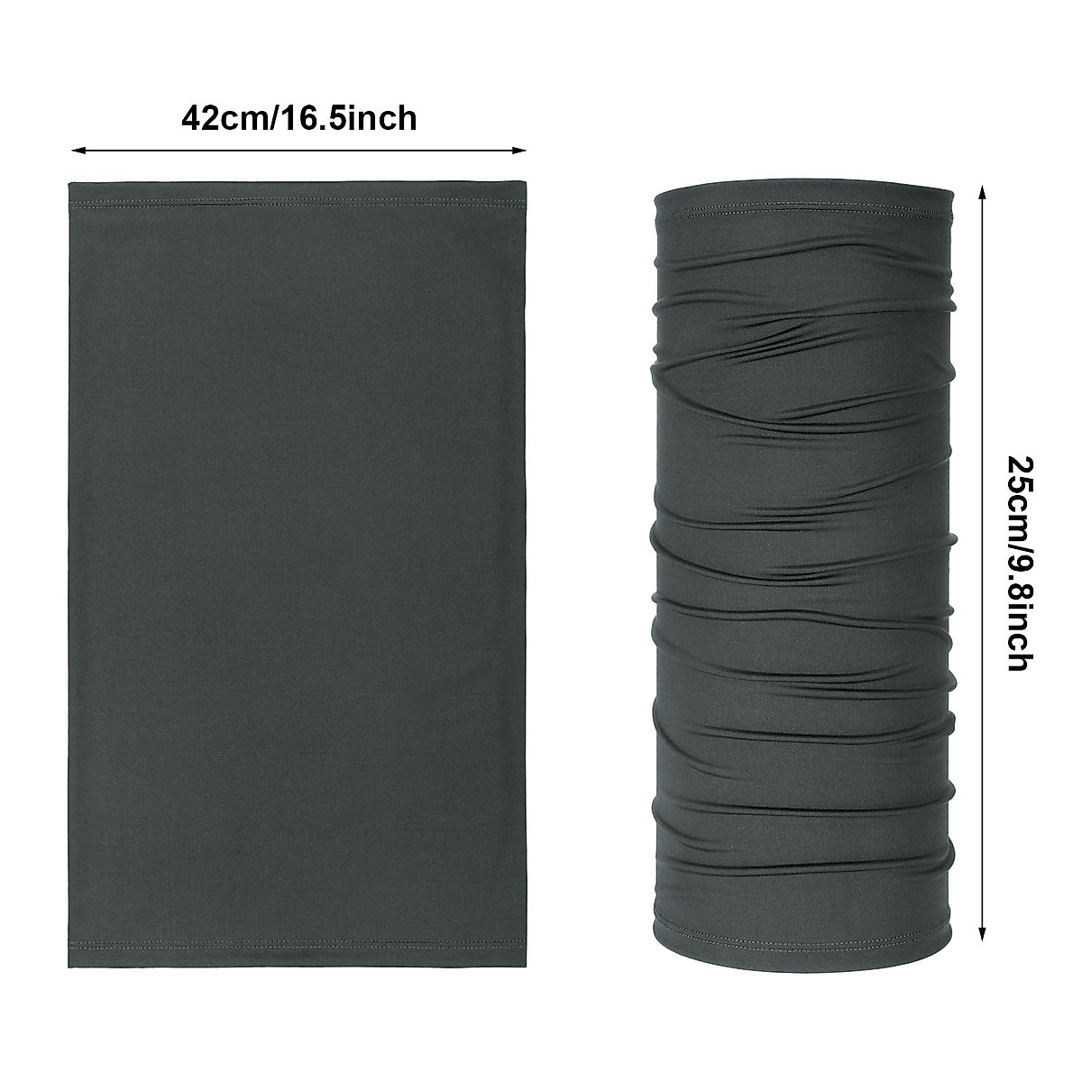 Geyoga 6 Pieces Summer UV Protection Cooling Neck Gaiter Face Clothing Neck Gaiter Scarf Sunscreen Breathable Bandana(Classic Color)