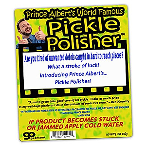 Gears Out Pickle Polisher Soap for Men - Funny Gag Gift for Guys - Weird Shower Gift for Pickle Lovers, Fun Stocking Stuffers, Adult Gift Baskets, Scented Circle Soap