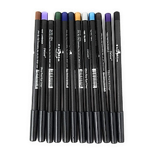 Italia Delux Ultra Fine Eyeliners (Set of 12 Colors)