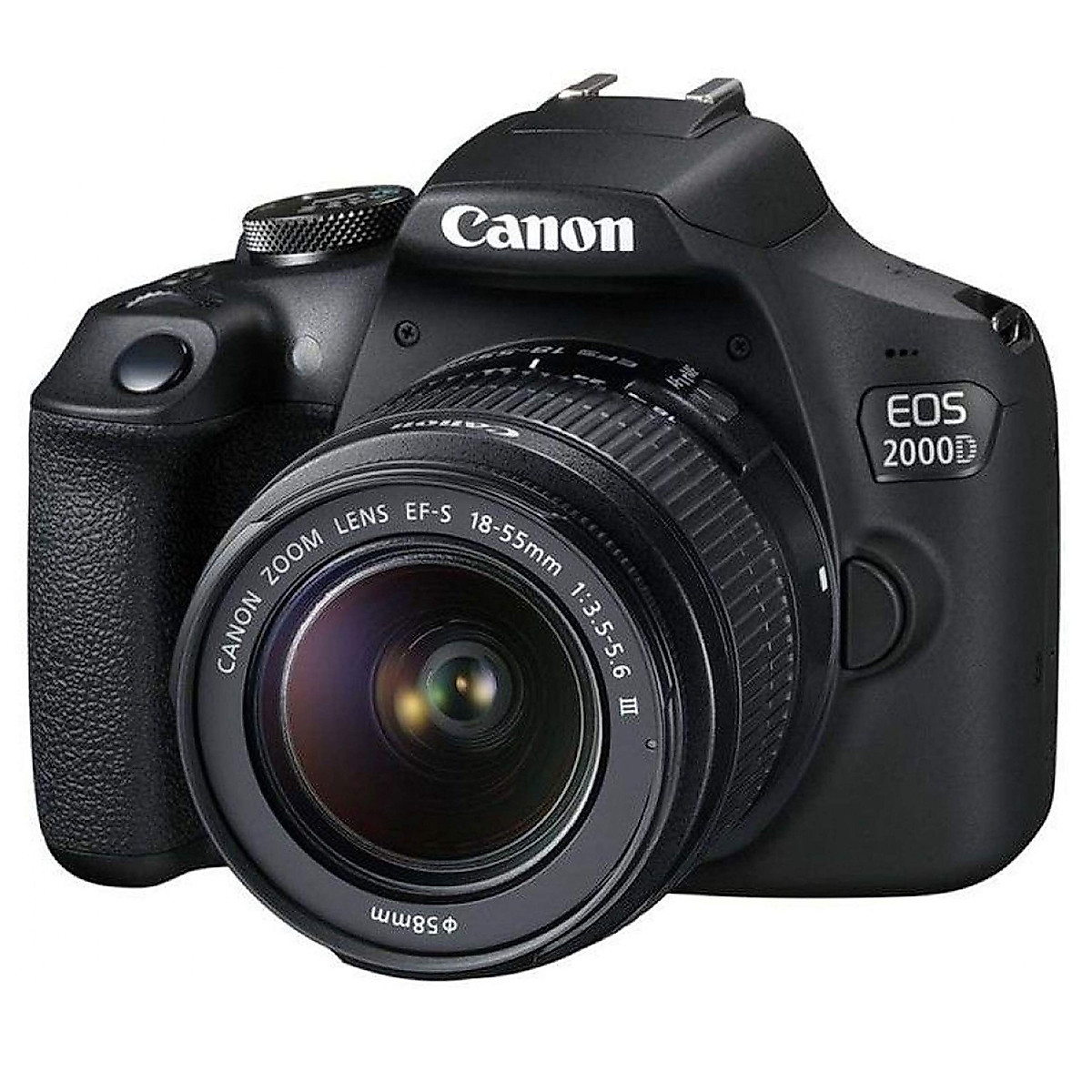 Canon EOS 2000D DSLR Camera w/ 18-55mm F/3.5-5.6 III Lens + 32GB SD Card + More (Renewed)