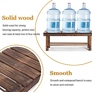 Weatherproof Sturdy Garden Bench, Patio Garden Bench Loveseats Park Furniture, Cozy Yard Seating Suitable for Indoor Or Outdoor(35.5"×16"×14")