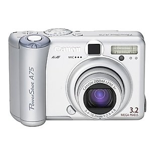 Canon PowerShot A75 3.2MP Digital Camera with 3X Optical Zoom (OLD MODEL)