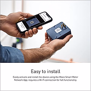 Moen Moen Smart Sump Pump Monitor, Wi-Fi Connectable Water Alarm Sensor for Basement Sump Pump, S2000ESUSA