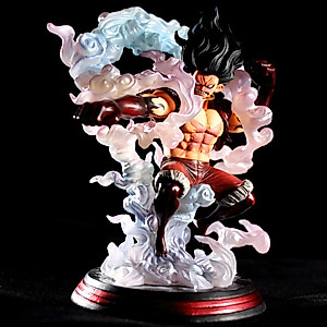 Hewufo Monkey D Luffy Gear 4 Figure Anime Snake Luffy PVC Statue Figures Collection Model Toys